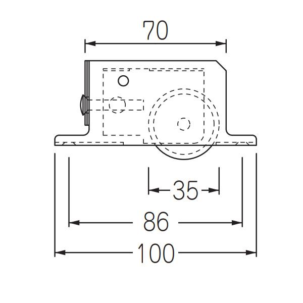 POM車ステン枠ベアリング入 （木ネジ入）木口調整式