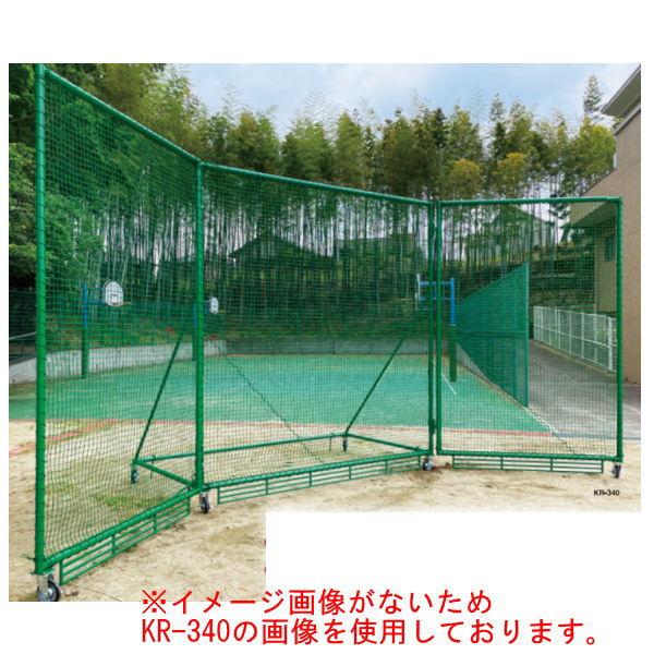 防球フェンス高さ3.0m×巾7m（正面4.0m+両サイド1.5m+1.5m）ポリエチレン440T/90本 キャスター/150Φ(ストッパー付) フレーム/42.7Φ原産国：日本※商品の構造上、メーカーでの設置（完成品）渡しとなります。組立工...