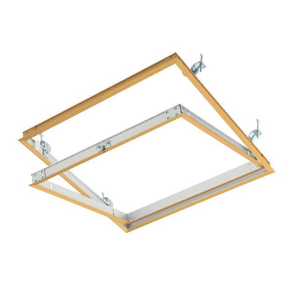 アルミ天井ハッチに新色が追加になりました。和室や店舗など木目の天井によく合います。材質：アルミ、銅板仕上：ベージュ天井材厚み：2〜25mmコインターン式1ケース（10枚）より別注色承ります。規格寸法：450×450天井施工開口寸法：453×...