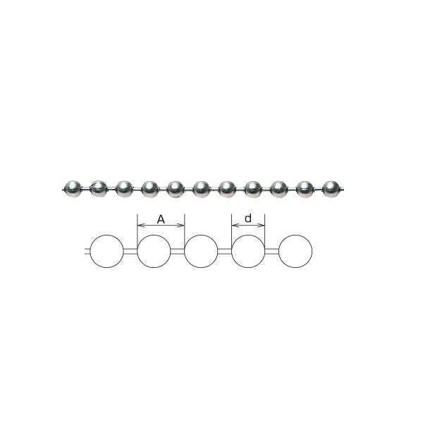 仕様●d(mm)：4.5●A(mm)：6.4●使用荷重(kgf)：15●使用荷重(kN)：0.15●重量(g/m)：31材質　ステンレス