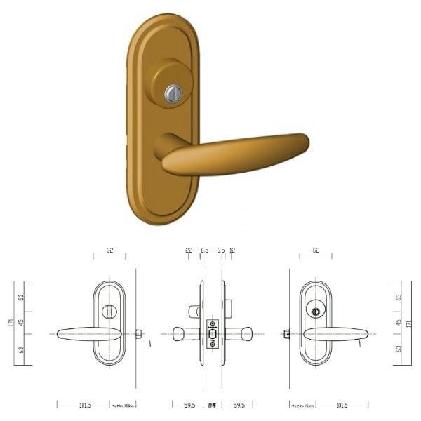 TUBULARLOCK　チューブラ錠は安心安全なフェイルセーフ設計。バックセットは51mmか60mmからお選びいただけます。ONE TOUCH LEVER　取り付けは、差し込み押さえるだけでOKなワンタッチレバー。ガタ付きなく、誰でも簡単に...