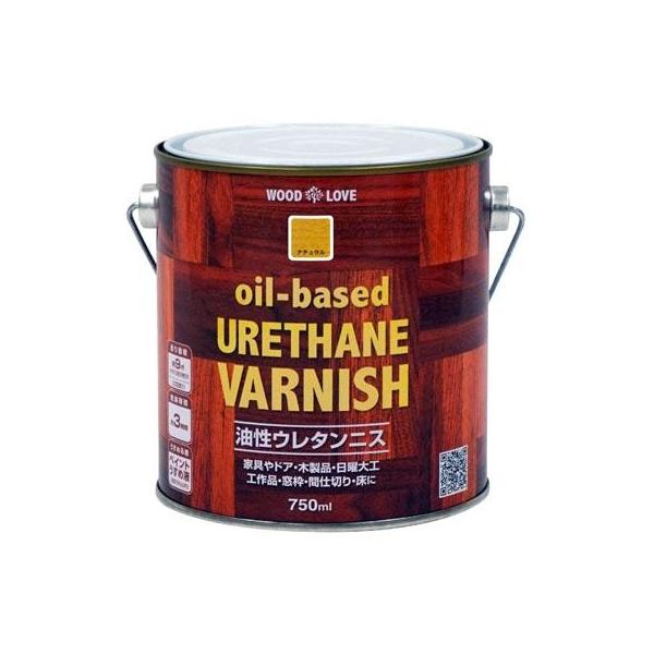 耐候性がよく、変色が少ないニスです。着色とニス塗りが同時にでき、木目を生かした美しいつやに仕上がります。摩耗や衝撃に強く、耐久性に優れた高性能ウレタン樹脂塗料です。【用途】家具やドア・木製品・日曜大工・工作品に。屋内で使用する木製家具や工作...