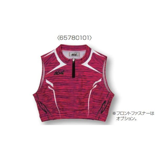 サイズ：LADIES'　SS、S、M、L、O、XO、2XO（JASPO女性用範囲表示）素材名：ストレッチEX品質：ポリエステル80％、ポリウレタン20％※サイズ別注不可※Jr.サイズ対応不可胸部の通気性を確保します。※カラーはすべてブラック...