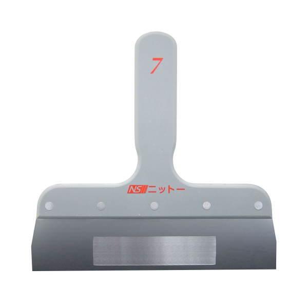 一発で最高の仕上がり・パテ塗付と同時に塗付端部（耳）を削ぎ落すことができる。・表面（ブレード特殊研磨）と裏面（無研磨）の両方を使用できるため、下地の状況に合わせて切り替えることができる。