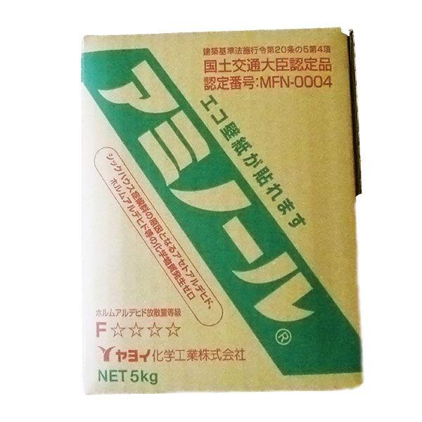 用途　アミノールは壁紙用接着剤です。特長　化学物質発生ゼロでシックハウス症候群を防ぎます。　安全性の高い食品添加物用防腐剤・防かび剤を使用。ホルムアルデヒド放散等級　Ｆ☆☆☆☆ＶＯＣ発生ゼロ施工目安：約50平米/5kg