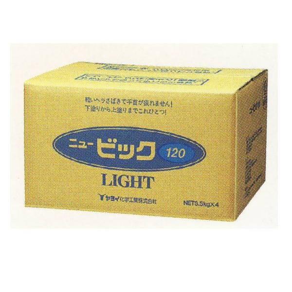 特長　軽量のため、軽いヘラさばきで施工性が抜群　黄色/3.5kg×4　石膏ボード用施工平米　およそ300平米/14kgヤヨイ化学　内装用パテ　ニュービックライト
