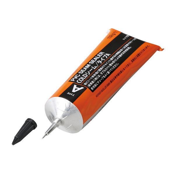 用途　ビニル系床材のジョイント部に注入して溶着させるためのシーム液です。特長　使い捨てチューブタイプで扱いやすいです。　タイプＡは、先端に針のガイドがついており、床材の継ぎ目に沿って容易に溶着できます。(約65m/1本)※ジョイントからはみ...