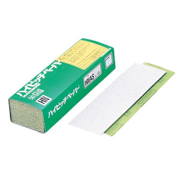 用途　マジックテープ式サンダー用の付け替え用サンディングペーパー、ハイピッチペーパーです。パテ落としや表面の研磨などに便利です。特長　三共理化学製、粒度40です。サイズ　巾70×長240mm
