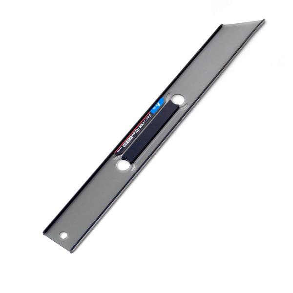 ポリカーボネート樹脂製壁用ジョイント定規スベリ止め付でスムーズなスライドとガッチリな固定の両立材質：　本体／ポリカーボネート樹脂　ガイド面／ステンレス　スベリ止め／ウレタンフォーム