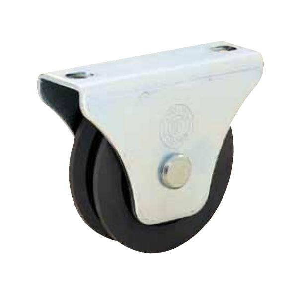 密閉型ベアリング　2個枠：材質SPH　　ユニクロームメッキ仕上げ車：鋳鉄　黒染仕上げレール：アングルA：105B：40C：145D：52E：121F：115G：15H：11I：10.5J：19K：28L：7.5M：95゜t：3.2（2個当り...