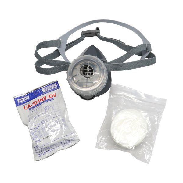 型式検定番号第TN374号合格品 セット内容:GM-76sマスク×1 CA104NII×1 ペイントメイトL×1 ※適合吸収缶はCA-104NIIシリーズ〇 用途:有機溶剤を使用する(1)農薬(2)消毒(3)洗浄(4)接着(5)塗装(6)園...