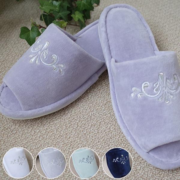 商品名 ルソンドラメール　スリッパ生産国 中国製機能 手触りの良い上質コットン100％で安心の日本製。銀糸を使用した丁寧なシェルオーナメントモチーフの刺繍がほどこされています商品説明 洗濯ネットに入れて洗濯機で洗えます。乾燥機はご使用になら...