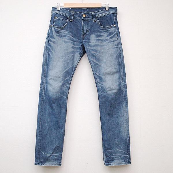 Lee リー 35111 Used加工ストレートデニム ジーンズ L 馬革 Lee リー 35111 Used加工ストレートデニム ジーンズ L 馬革