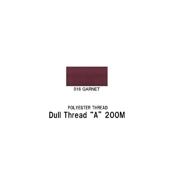 ジャストエース(Justace)ダルスレッド "A"(DULL THREAD)[016] GARNET日本製のジャストエースのポリエステルスレッドは、ナイロンスレッドに比べ(当社比)、紫外線による色あせやスレッドの強度低下など、劣化しにくく...