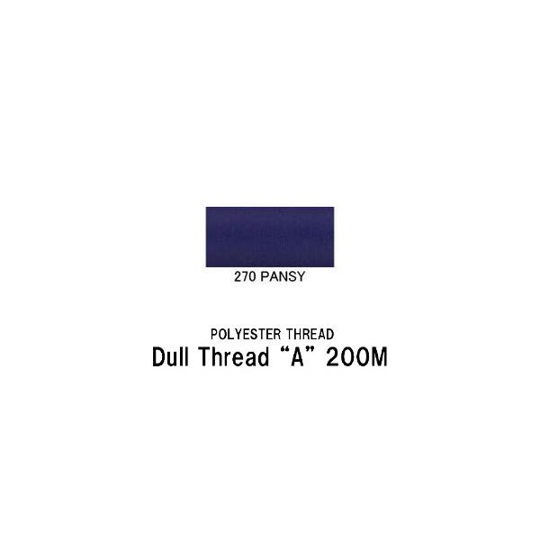 ジャストエース(Justace)ダルスレッド "A"(DULL THREAD)[270] PANSY日本製のジャストエースのポリエステルスレッドは、ナイロンスレッドに比べ(当社比)、紫外線による色あせやスレッドの強度低下など、劣化しにくく、...