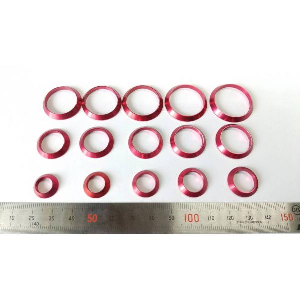 色落ち色ムラありのため、在庫処分売り切れ次第終了となります。ロッドビルディング用ワンディングチェックです。※ご注意●こちらの商品は、金属のバリやアルマイトの着色などの僅かなバラつきがございます。　ただし、ロッドに装着する際に全く問題はござい...