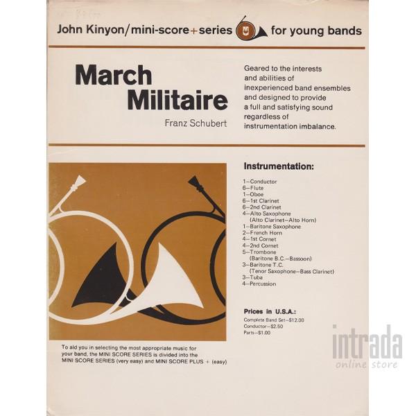 シューベルトの『3つの軍隊行進曲』の第一番。元々はピアノ連弾のために作曲されたものが、やさしくアレンジされています。この第1番は特に有名で、誰もが一度は耳にしたことがあるはずです。小学生や初心者のバンドにおすすめです。March Milit...