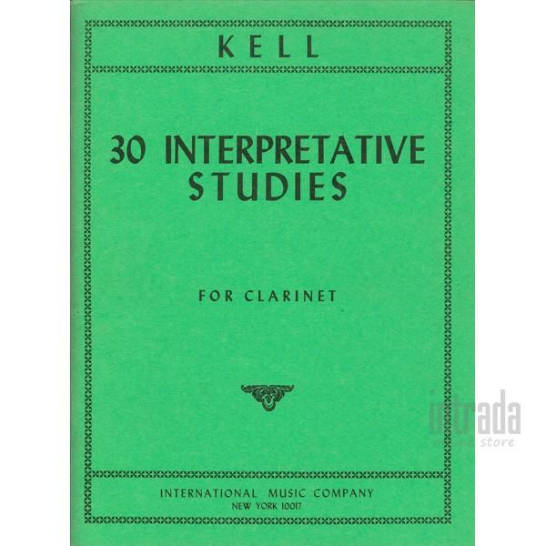 レジナルド・ケルによるクラリネット奏者のための30の練習曲集です。作曲：レジナルド・ケル（Reginald Kell）型番：No.1570出版： International Music Company※こちらの商品は年代が古く且つ展示品の為...