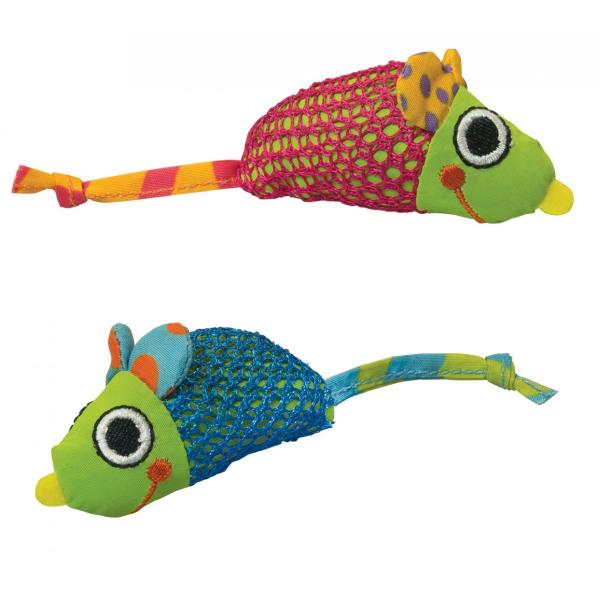 ≪Petstages デンタルチューマウス（2個セット）≫▼商品説明　ネット噛み噛みでデンタル効果抜群!大好きなキャットニップ入り!▼お手入れ方法　固くしぼったやわらかい布で拭き、よく乾かしてからご使用ください。〇原産国　中国〇材質　　綿、...