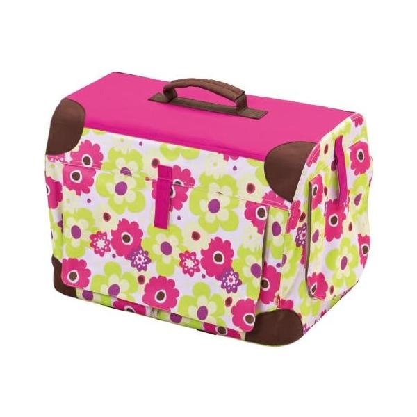 ペティオ (Petio) お出かけキャリー"カーニ ヴォヤージュ Cani Voyage”  フラワー※6枚目画像は、別柄の参考画像です。お出かけソフトキャリー! アウトドアやお出かけ先でも、落ち着ける簡易ハウスに!「可愛い！」、「可愛いだ...