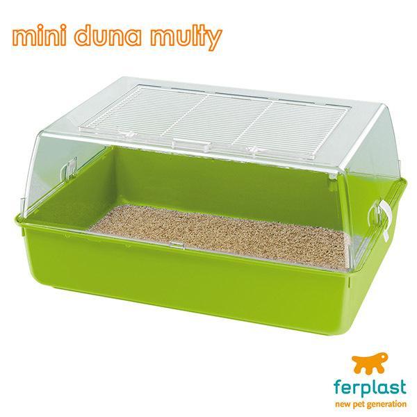 <イタリアferplast社製 ハムスター用ケージ ミニデュナ マルティ グリーン Mini Duna Multy〜>●イタリアferplast社製のハムスター飼育ゲージ。●保温性に優れ、小動物のブリードに最適★※敷き砂や小物類...
