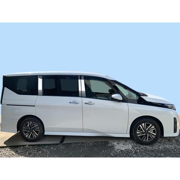 ステンレスピラー最鏡面をほこるグロウ鏡面ＨＹＰＥＲシリーズ【車種】Ｃ２８セレナ（バイザー付き車専用）【対応型式】Ｃ２８/ＦＣ２８/ＧＣ２８/ＧＦＣ２８　全グレード対応（バイザー無し車は取り付け不可となります）【ＳＥＴ数】６ピースＳＥＴ【ポイ...