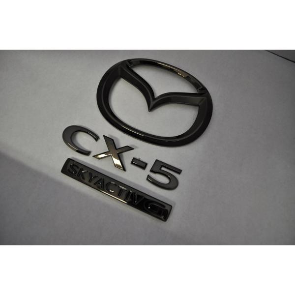 ※商品間違い防止の為、エンブレムをご購入の際のは『車検証』に記載してあります【車体番号】をご要望欄に入力してください。『車種』ＫＦＥＰ　ＣＸ−５　後期　２ＷＤ　ガソリン車『メッキ色』ブラック『ＳＥＴ内容』リアマーク/ＣＸ-５ロゴ/スカイアク...