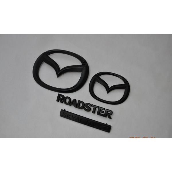 【車種】ＮＤ５ＲＣ　ロードスター　後期【メッキ色種】マットブラック（つや消し）/ピアノブラック（つやあり）【セット詳細】『フロントマーク』『リアマーク』『ロードスターロゴ』『スカイアクティブＧマーク』の４点ＳＥＴ※単品でもご購入いただけます...