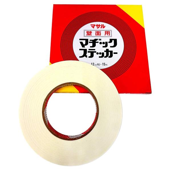 【仕様】●タイプ：環境配慮型●テープ厚さ(mm)：0.65 ●幅(mm)：12 ●長さ(m)：15 ●用途：エフモール・ガードマンII・ワイヤプロテクタなどの壁面施工に最適。 ●トラスコ品番：253-4711 ●質量(g)：97 ●寸法(幅...
