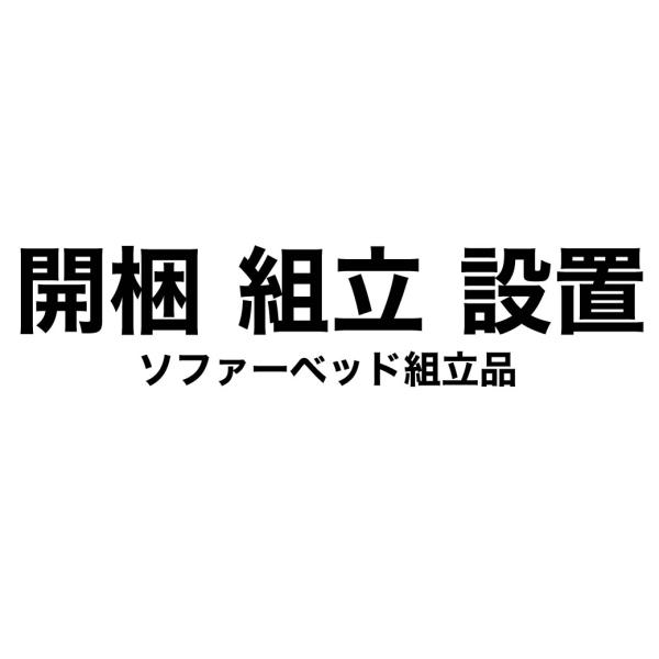 開梱・組立・設置サービス（ソファーベッド組立品）■必ず当店の商品と一緒に商品の台数分ご注文ください。本サービスは単体のみのご注文は対応いたしかねます。■商品や配送地域によっては、組立設置サービスをご利用いただけない場合がございます。■組立専...