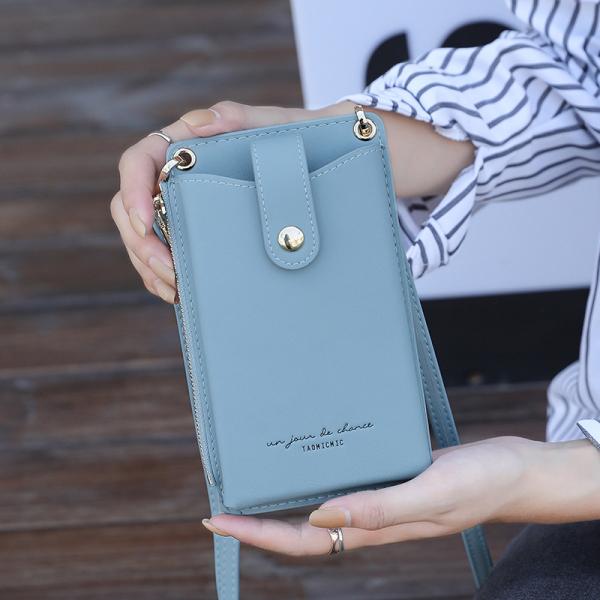 【サイズ・仕様】約11×18×2.5cm（ショルダーストラップの長さ/72〜134cm）メインポケットX1、お札＆小銭入れX1、カード入れ×5、（iphone11Pro Max5.5一台収納可）PU素材なのでカジュアルすぎず、上品な高級感を...