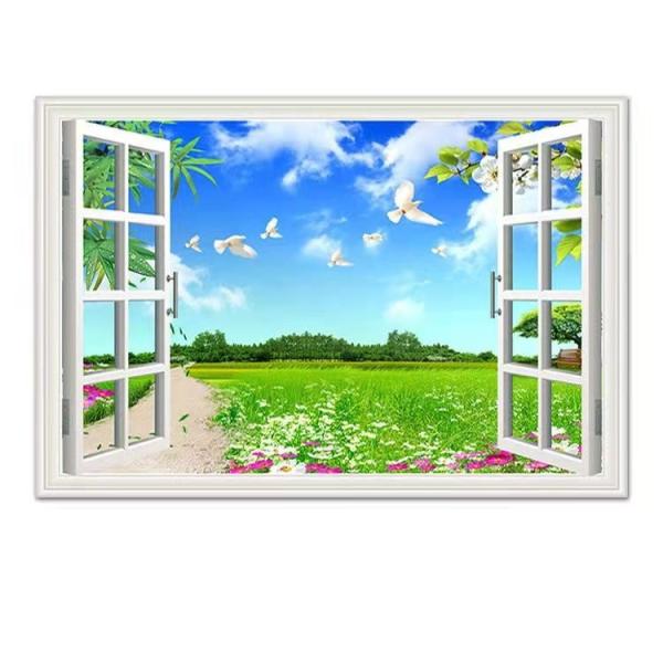 【カラー】第一枚画像通り【サイズ選択可能(cm)：幅約90*縦約60cm、幅約120*縦約80cm、幅約150*縦約100cm【素材】高品質のPVC素材（壁に貼ってはがせる素材です）【使用簡単】皮をむいて貼り付けてください。 簡単に貼ること...