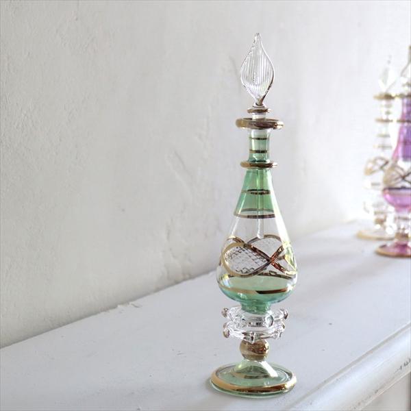 商品番号：　eg6702green サイズ　：　 16cm 産　地　：　カイロ エジプト 素　材　：　ガラス    <Key：香水瓶　エジプト　エジプト土産　エジプト雑貨　オリエンタル雑貨　ガラス瓶　ハンドメイド　クレオパトラ　per...