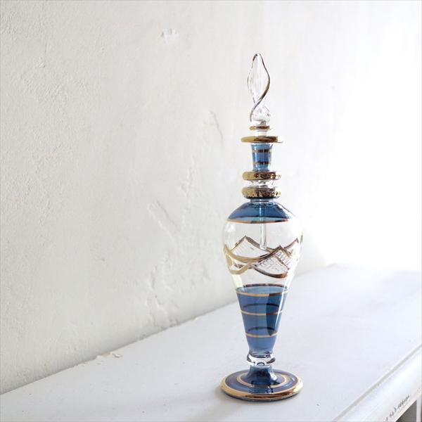 商品番号：　eg6795blue サイズ　：　 17cm 産　地　：　カイロ エジプト 素　材　：　ガラス    <Key：香水瓶　エジプト　エジプト土産　エジプト雑貨　オリエンタル雑貨　ガラス瓶　ハンドメイド　クレオパトラ　perf...