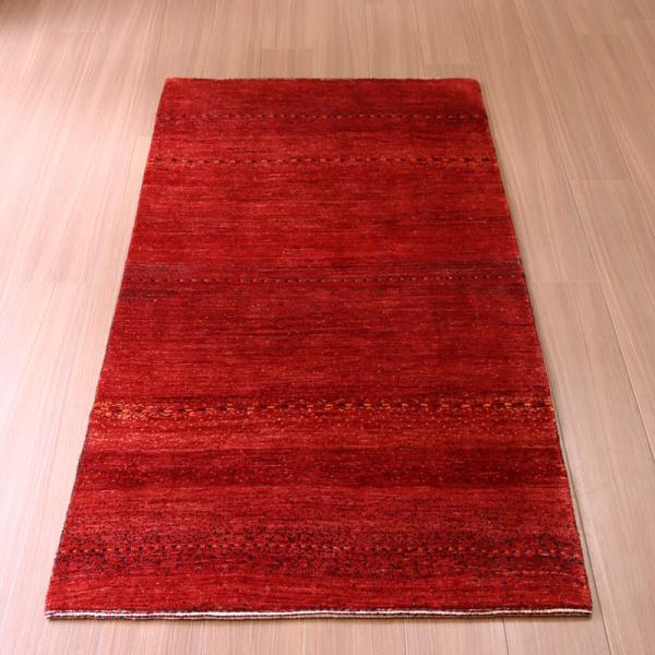 商品番号：　gh41549 サイズ　：　 172　× 83　cm 産　地　：　イラン南部ファルス州 年　代　：　新しいギャベ 素　材　：　ウール×ウール（手織り） 厚　み　：　約0.8cm 織りのタイプ　：　LoriAtash    &lt...