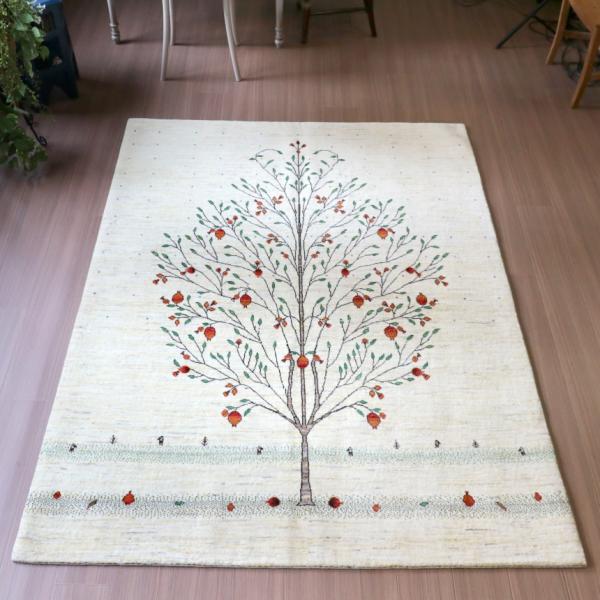 商品番号：　gh42228 サイズ　：　 210　× 156　cm 産　地　：　イラン南部ファルス州 年　代　：　新しいギャベ 素　材　：　ウール×ウール（手織り） 厚　み　：　約1.3cm 織りのタイプ　：　Nowbaft    <...