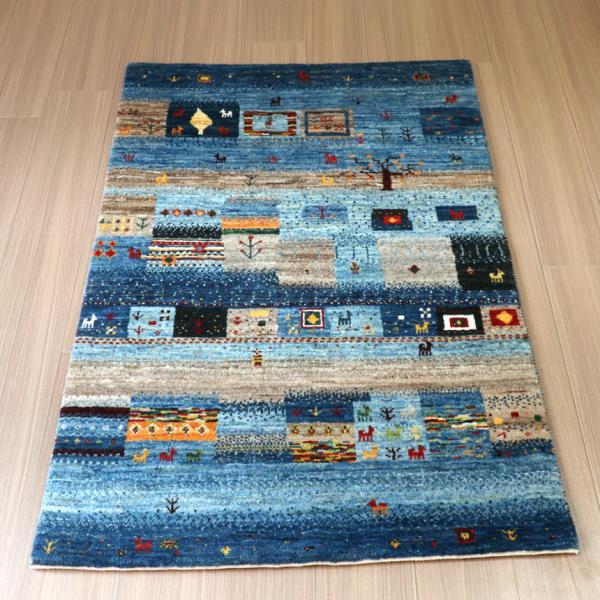 商品番号：　gh42232 サイズ　：　 136　× 82　cm 産　地　：　イラン南部ファルス州 年　代　：　新しいギャベ 素　材　：　ウール×ウール（手織り） 厚　み　：　約1.2cm 織りのタイプ　：　Nowbaft    <K...