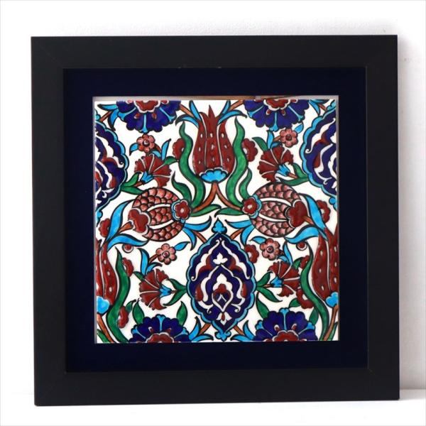 商品番号　　　： pt1766 全体サイズ　　： H30 × W30 × D1.5cm タイルのサイズ： H20 × W20cm 重　量　　　　： 710kg 材　質　　　　： 陶器・木製 産　地　　　　： トルコ・キュタフヤ <Ke...