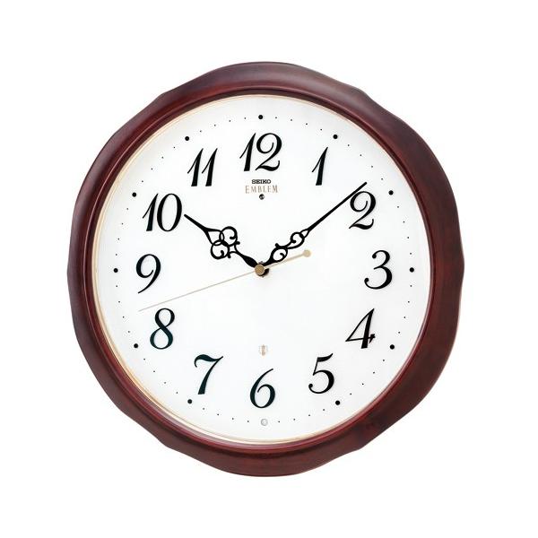 気品を感じさせる小ぶりなデザインと優しい木枠の色調が空間を彩ります。時計のデザインに調和する見やすく優美な針もポイントです。＜素材・カラー＞木枠 （アルダー濃茶木地塗装）前面：球面ガラス＜機能＞・電波修正機能（40kHz/60kHz自動選局...