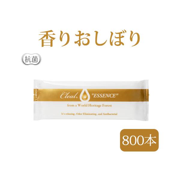 自然由来のエッセンスを配合した香りつきおしぼり、クリールエッセンス。■商品名：クリールエッセンス■シートサイズ：240×290mm■数量：800本(100本×8袋)世界遺産屋久島の“フィトンチッド”をモデルに、ヒノキ、ヒバ、マツを含む30種...