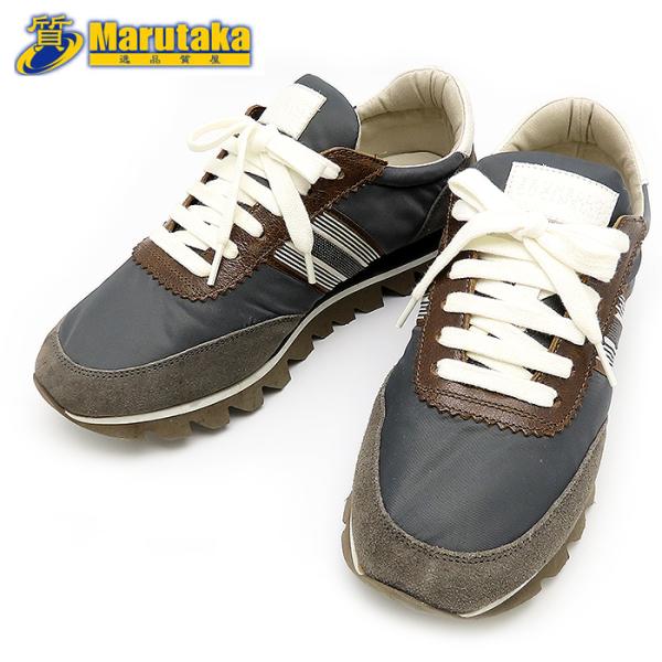商品名：スニーカー (sneaker)ブランド名：ブルネロクチネリ (Brunello Cucinelli)色：ネイビー系サイズ(約)：表記サイズ：#39日本サイズ：約24cm※ブランドにより差があります。参考程度にお考え下さい。付属品：な...