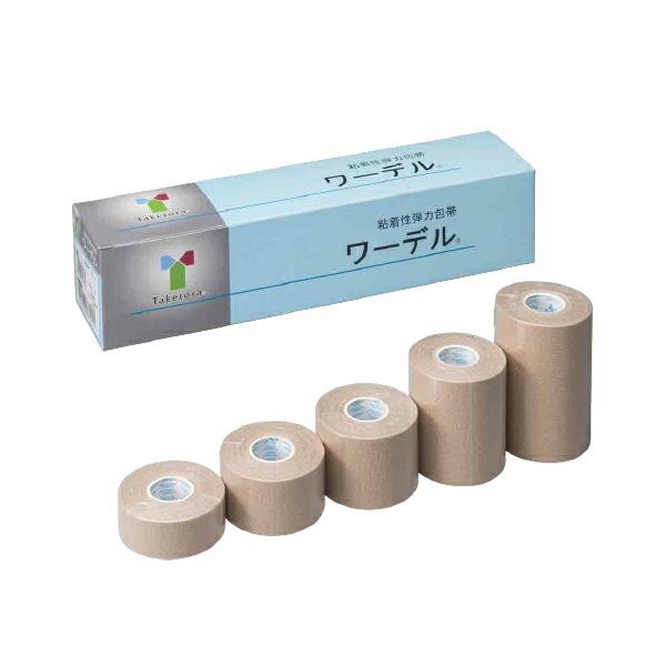 ・伸縮性:強撚糸(綿100%)による特殊織で圧迫性・支持性に優れています。・低刺激性:アクリル・樹脂粘着剤を使用しているので、皮膚への刺激が低く、カブレの心配がありません。・通気性:粘着面には独自の塗工を施しているため、通気性が良く、ムレに...