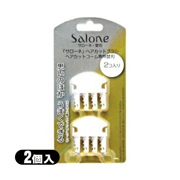 「サローネ ヘアカットブラシ」「サローネ ヘアカットコーム」の共通専用替刃。切れ味がよく、長持ちするステンレス製。安全カバー採用。