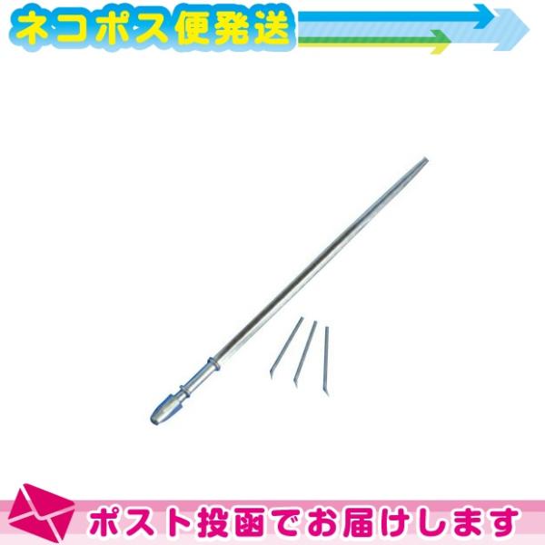 ● 1mmの太い鍼の先端が鈎状に屈曲している特殊な鍼で、鍼を硬結部に挫して使用します。● 陽経部には使用しないのが一般的です。