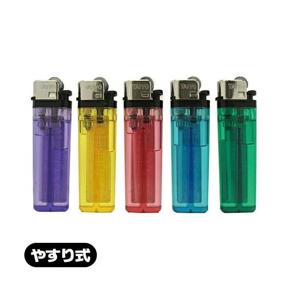 国内メーカー「タイメリー」の使い捨てライターです。98%ブタンガスを使用しており、ブタンガスは圧力が低く、安全性を重視しています。中国産ではなくタイ産のライターになります。