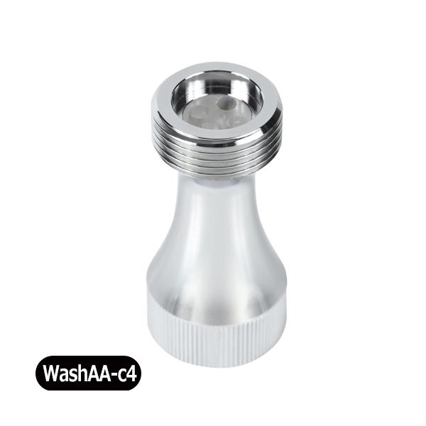 ●WashAAは全自動洗濯機と給水ホースの間に取り付けるマイクロファインバブル発生装置です。取り付けは工具不要で簡単。全自動洗濯機の給水口のネジ径は共通で、給水口がねじ込み式(G3/4)タイプに対応しています。ほとんどの全自動洗濯機に取り付...