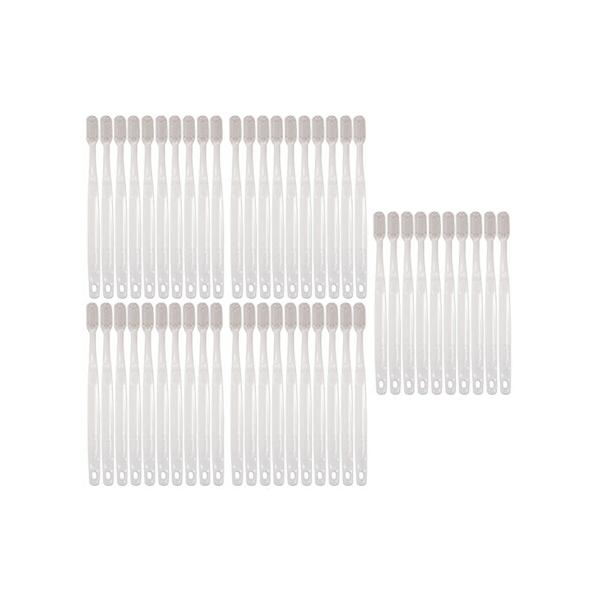 ● 業務用使い捨て歯ブラシ。ハミガキ粉がついてないタイプです。● 歯磨き粉にこだわり持っている方や、粉付きタイプがいらない方には粉なし歯ブラシが最適です。● ブラシは1本ずつ袋入り。清潔感あふれる白色ハンドル。● ハミガキ粉が付いていないの...