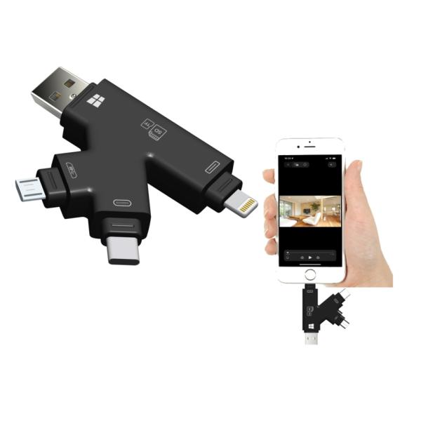 商品の詳しい説明は↓↓下↓↓までご確認ください 最新 4in1 iPhone/iPad/Androidスマホ対応のカードリーダー TB-MLCマルチカードリーダーを利用することで小型カメラもパソコンがなくても簡単に動画が再生できるようになり...