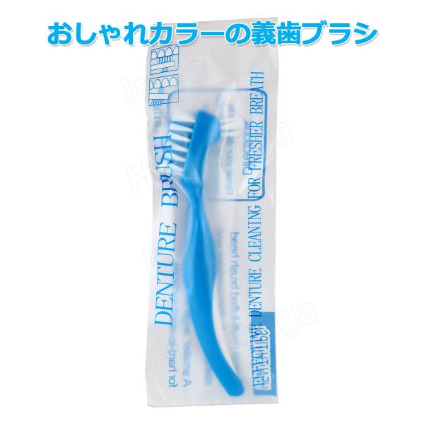 入れ歯専用ブラシパッケージが2種類ありますが中身は同じです。