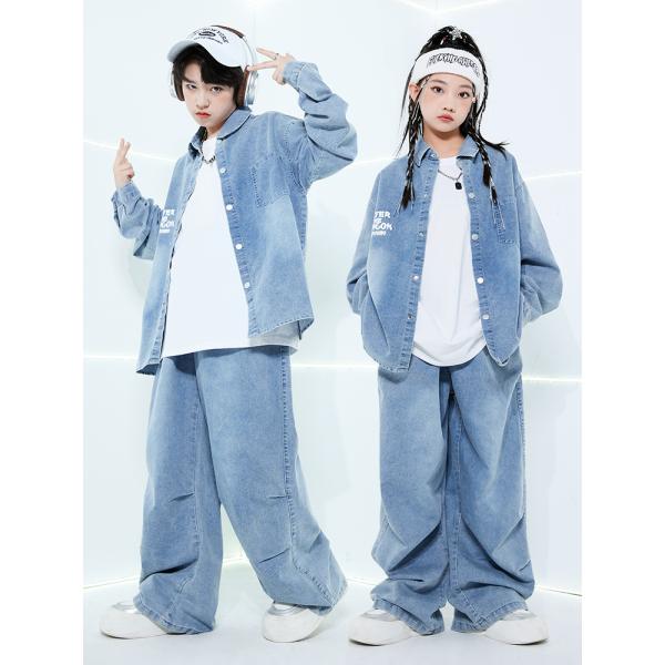 キッズ ダンス衣装 ヒップホップ HIPHOP セットアップ ダンストップス ダンスパンツ 女の子 ジャズダンス 練習着 団体服 演出服 発表会セット内容：ジャケット OR  パンツ素 材綿.その他【サイズ】【110】参考身長100-110...